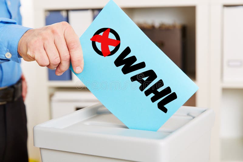 Ballot Paper on Ballot Box during Election Stock Photo - Image of ...