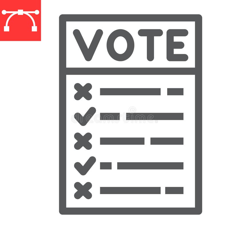 Checklist / Voting / Election Icon Stock Vector - Illustration of list ...