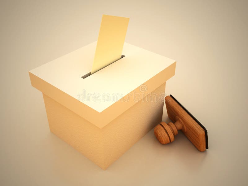 Vote box stock illustration. Illustration of ballot, voter - 15483303