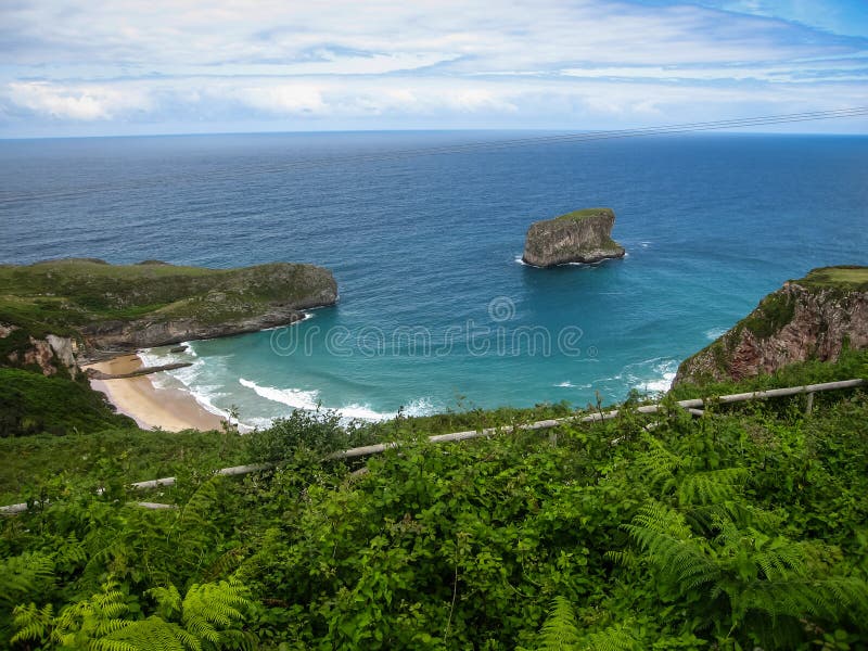 Ballota Beach, Asturia Y Cantabria, Spain Stock Photo - Image of beach ...