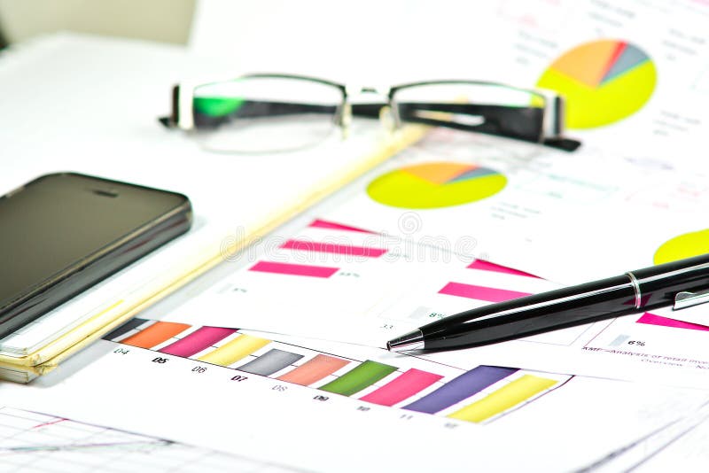 Ballpoint Pen with Graph Paper Stock Photo - Image of paper, office ...