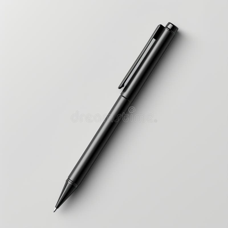 Clean Realistic Pen Mockup Ballpoint Branding Layout Template Stock ...