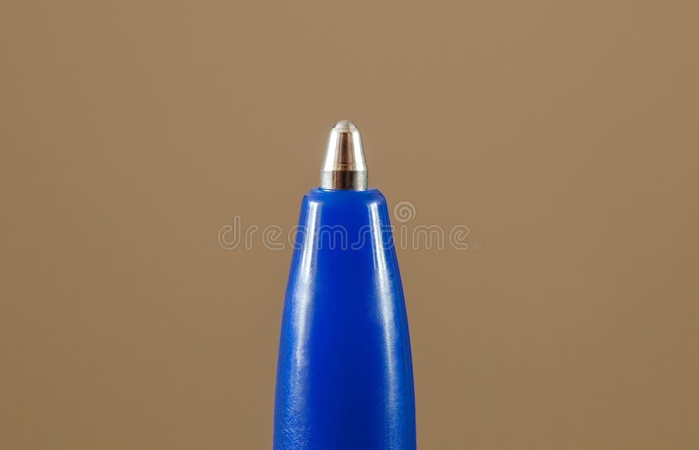 Ballpoint Pen Tip with Ball Close-up Macro View Stock Photo - Image of ...