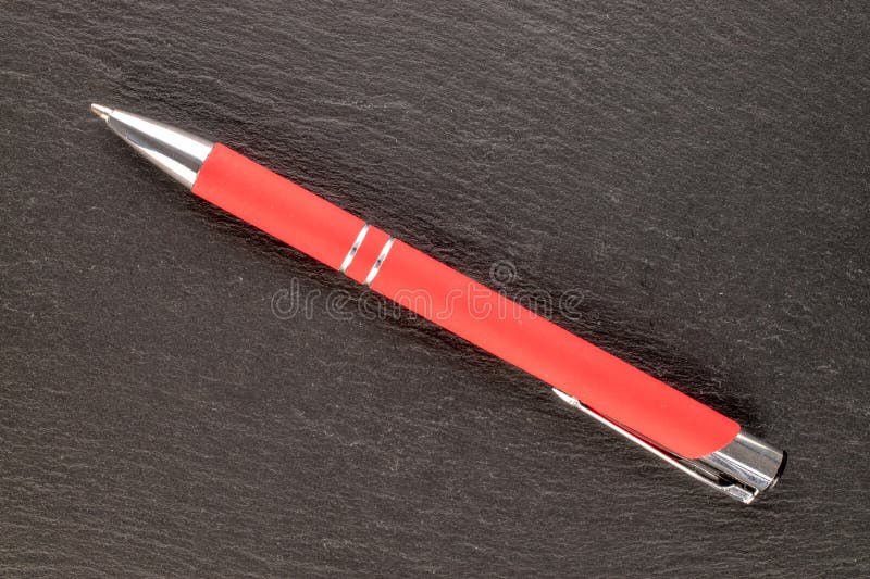 One Writing Pen, Close-up, Isolated on White Background. Stock Image ...