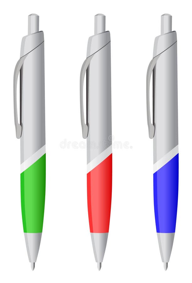 Ballpoint Pen Vector Illustration Stock Vector - Illustration of ...