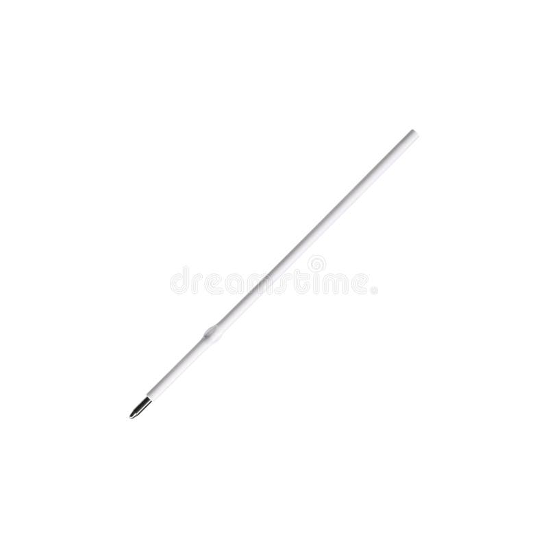 Ballpoint Refill Ink Isolated on White Background. Clipping Path Stock ...