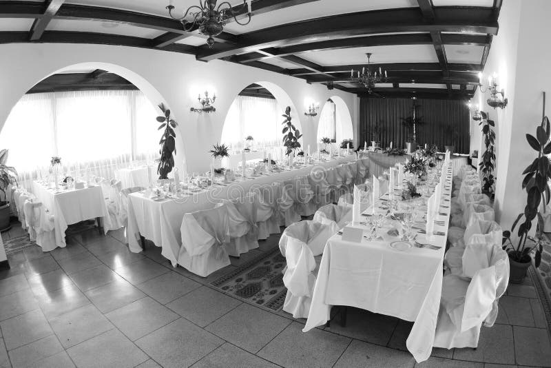 Ballroom stock image. Image of party, table, arranged - 11608729