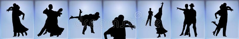Ballroom Dancers Banner stock illustration. Illustration of banner ...