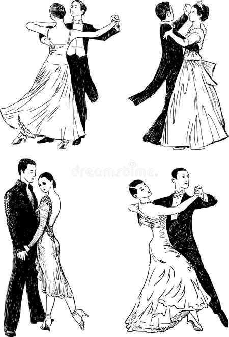 Ballroom dances stock vector. Illustration of impassioned - 44096517