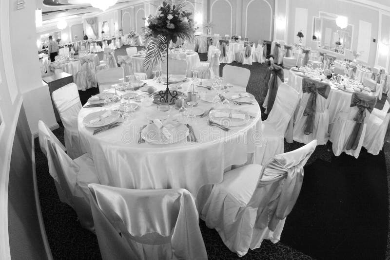 Ballroom table stock photo. Image of bows, table, party - 9720494