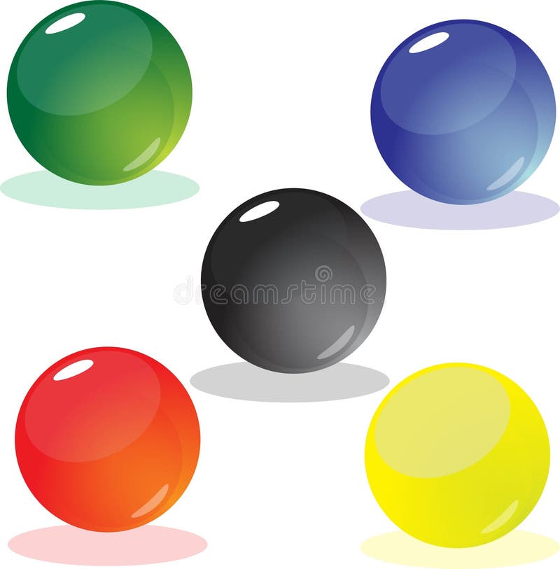 Balls stock vector. Illustration of colorful, button - 13660148