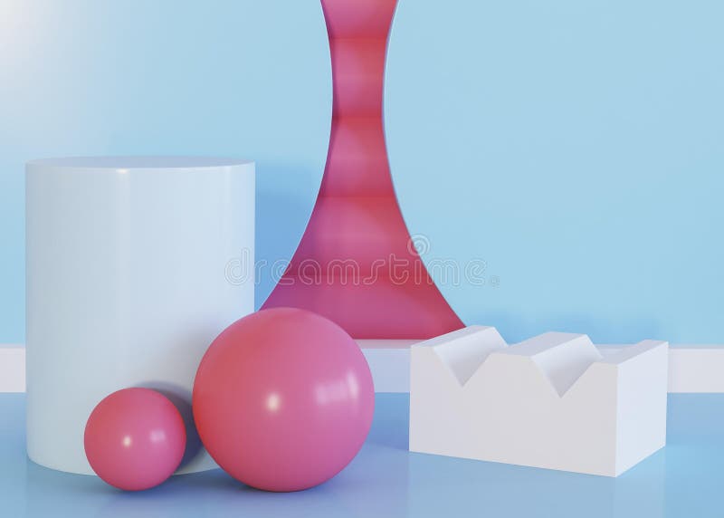 Balls Abstract Geometric Shapes Background. High Quality Photo Stock ...