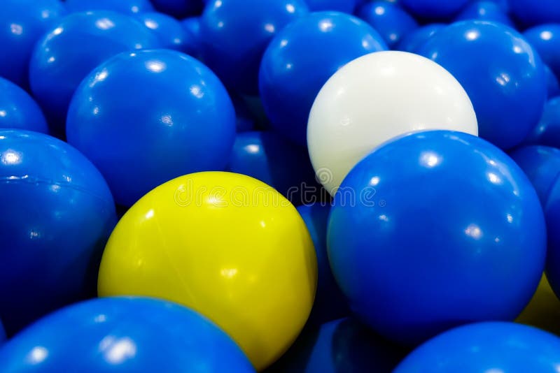 Balls in Ball House Play Ground for Kids Stock Photo - Image of little ...