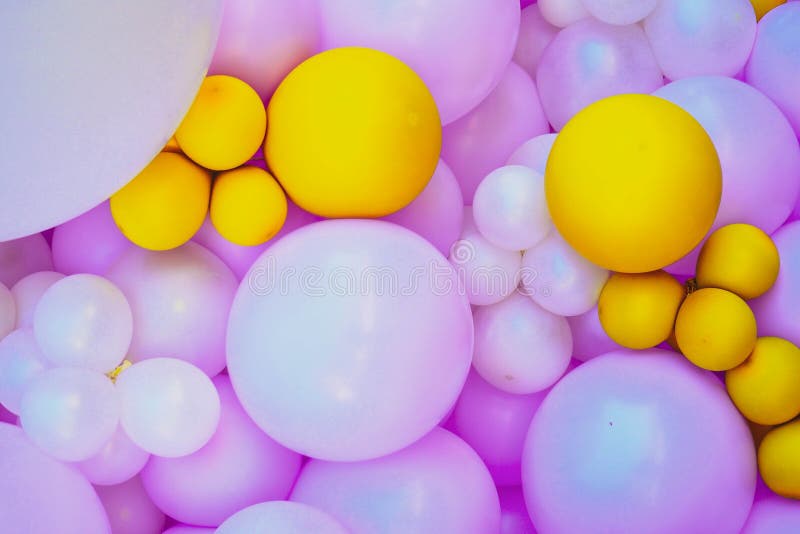 Balls of Blue or Purple Color, Composition Stock Image - Image of craft ...