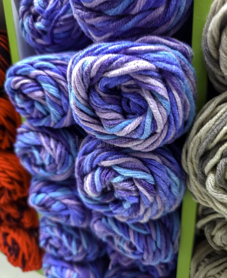 Balls of colored yarn stock photo. Image of isolated - 385960450