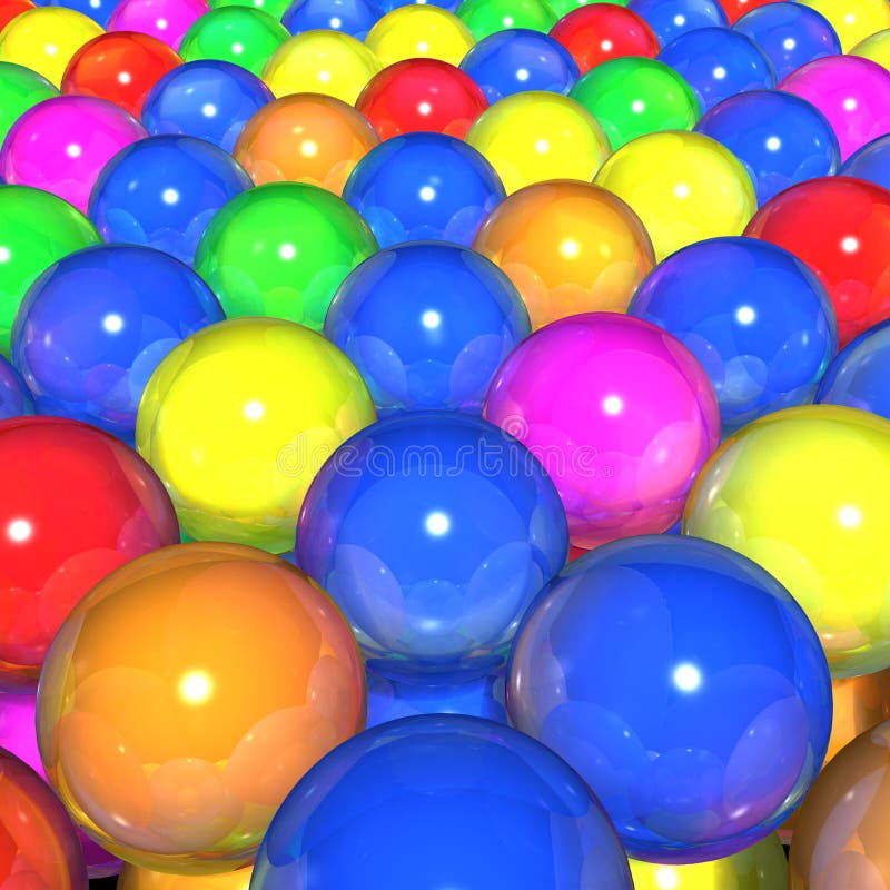 Balls of colors stock illustration. Illustration of ball - 6994877
