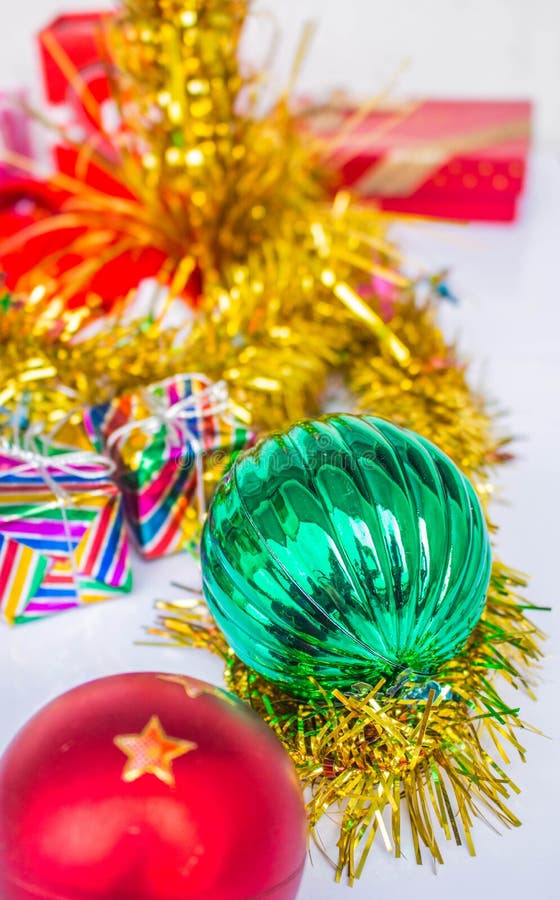 Balls decorated stock photo. Image of green, christmas - 46381844