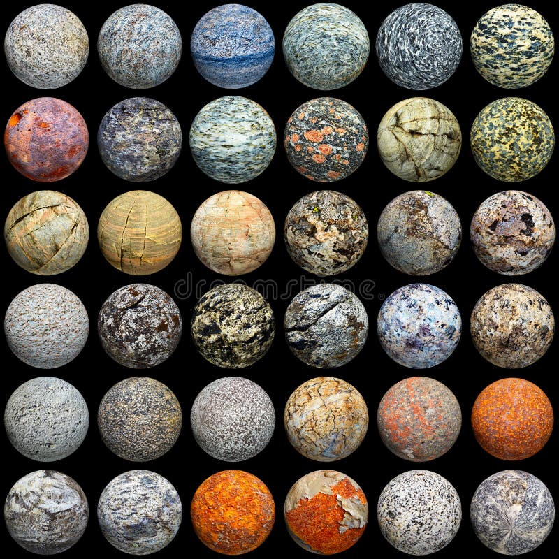 Balls of Different Materials - Seamless Texture Stock Illustration ...