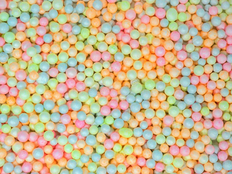 Balls Foam Background Colourful Stock Image - Image of green, child ...