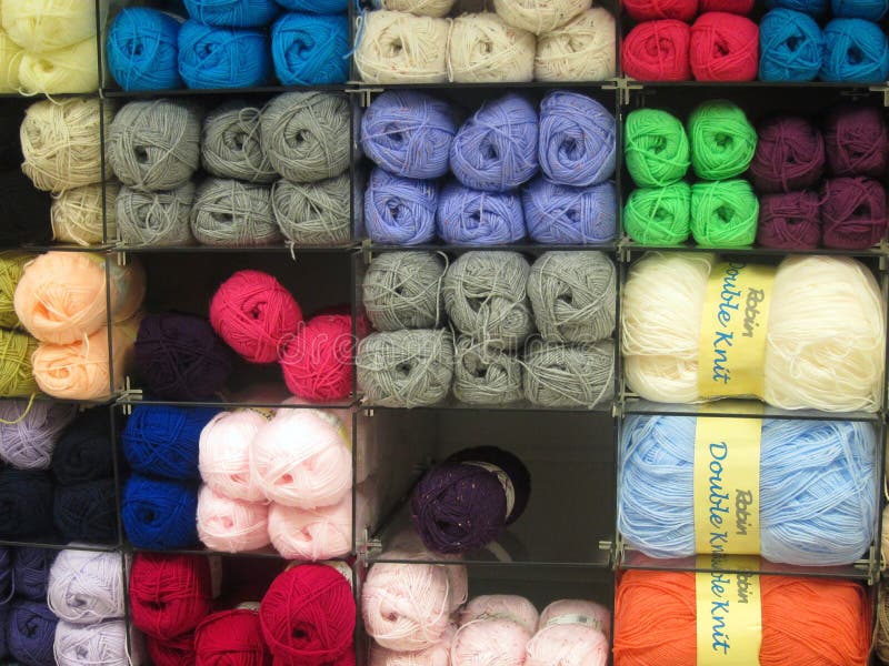 Knitting Wool Balls. stock photo. Image of hobby, knit - 135302798