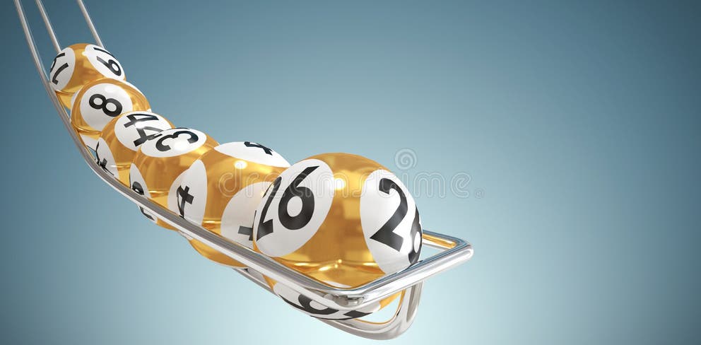 Composite Image of Balls of the Lottery Stock Illustration ...