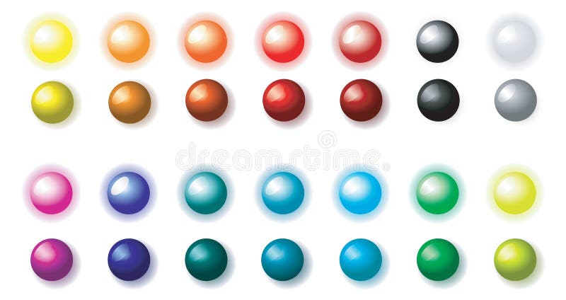 Shaded balls stock illustration. Illustration of colored - 10547894