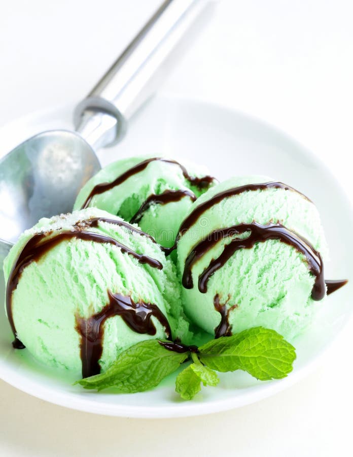 Balls mint ice cream stock image. Image of green, food - 33988033