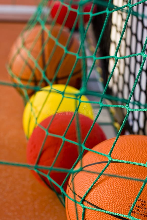 Balls in Net stock photo. Image of active, activity, exercise - 8300708