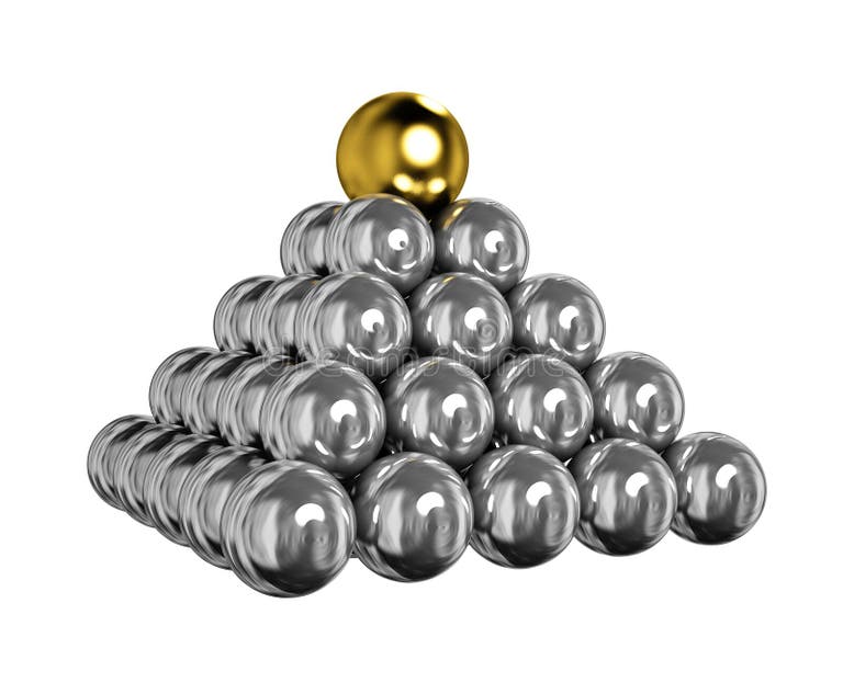Balls Pyramid stock illustration. Illustration of abstract - 8486194