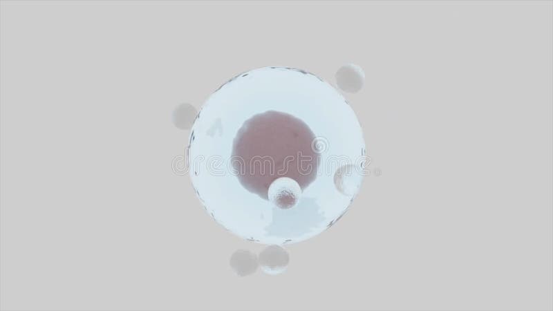 Balls Randomly Move Around Sphere. Design Stock Illustration ...