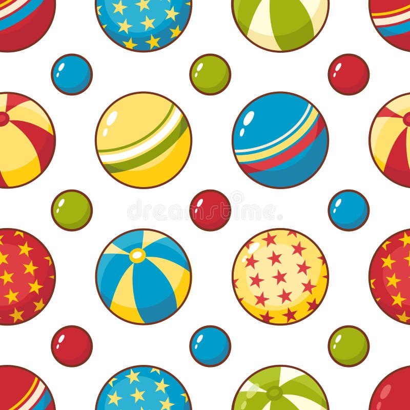 Balls. Seamless pattern stock vector. Illustration of folk - 97665973