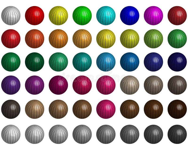 Glossy web buttons icons stock vector. Illustration of blue - 12849581