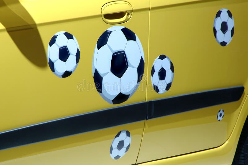 Balls Of Soccer In The Car Picture. Image: 864385
