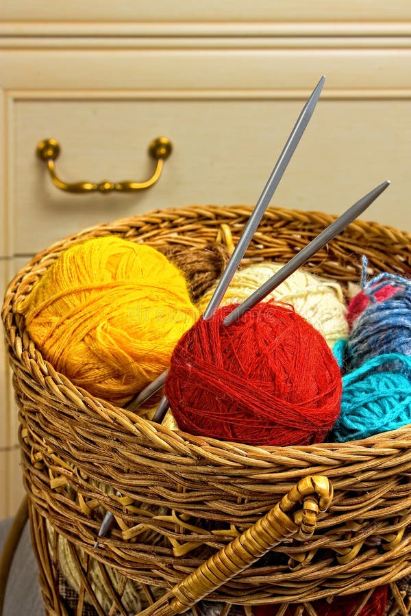 Balls with Thread for Knitting Stock Image - Image of knitting, balls ...