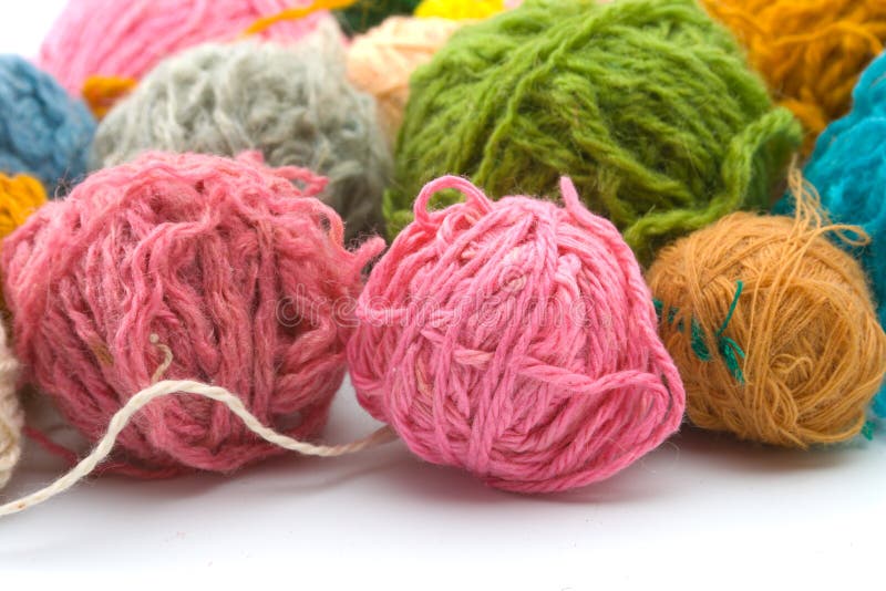 Yarn balls stock image. Image of skill, weave, hobby, tissue - 555699