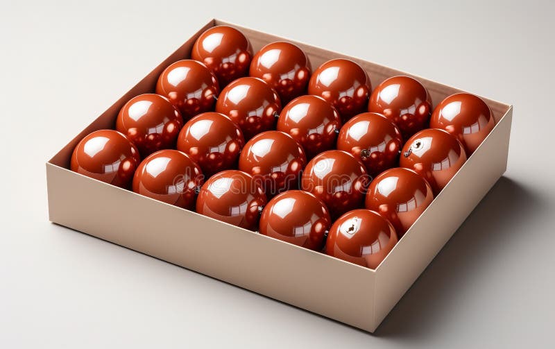 Balls in a Transparent Box -Generative Ai Stock Illustration ...