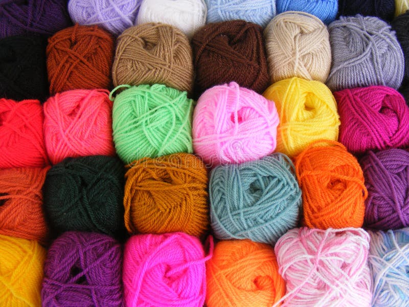 Balls of wool stock image. Image of balls, cloth, flowers - 21394089