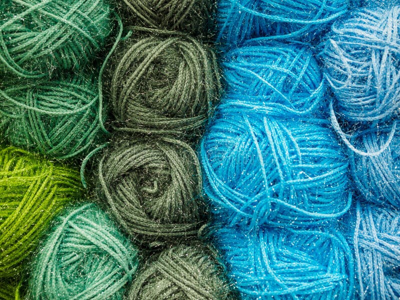 Balls of Yarn for Crochet. Lots of Yarn in Different Colors Stock Image ...