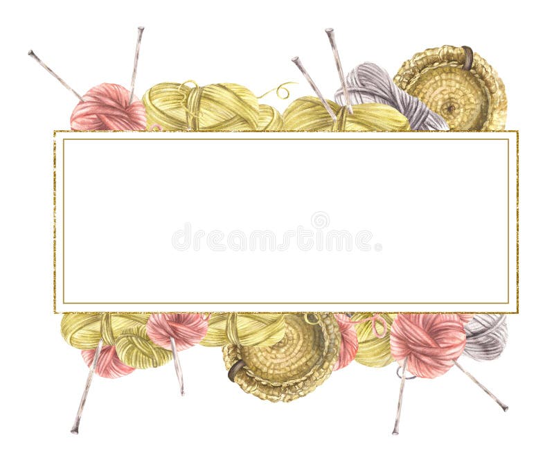 Knitting frame stock vector. Illustration of ball, assortment - 20005545