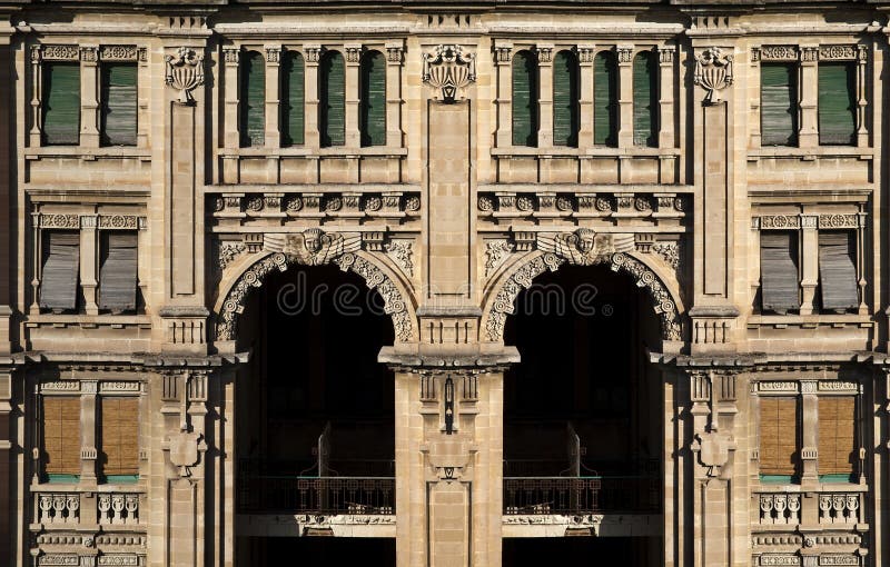 Balluta Buildings stock image. Image of style, nouveau - 12347069