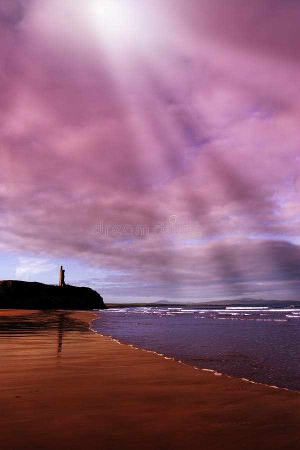 Dromore Castle and lake stock image. Image of history - 21018485