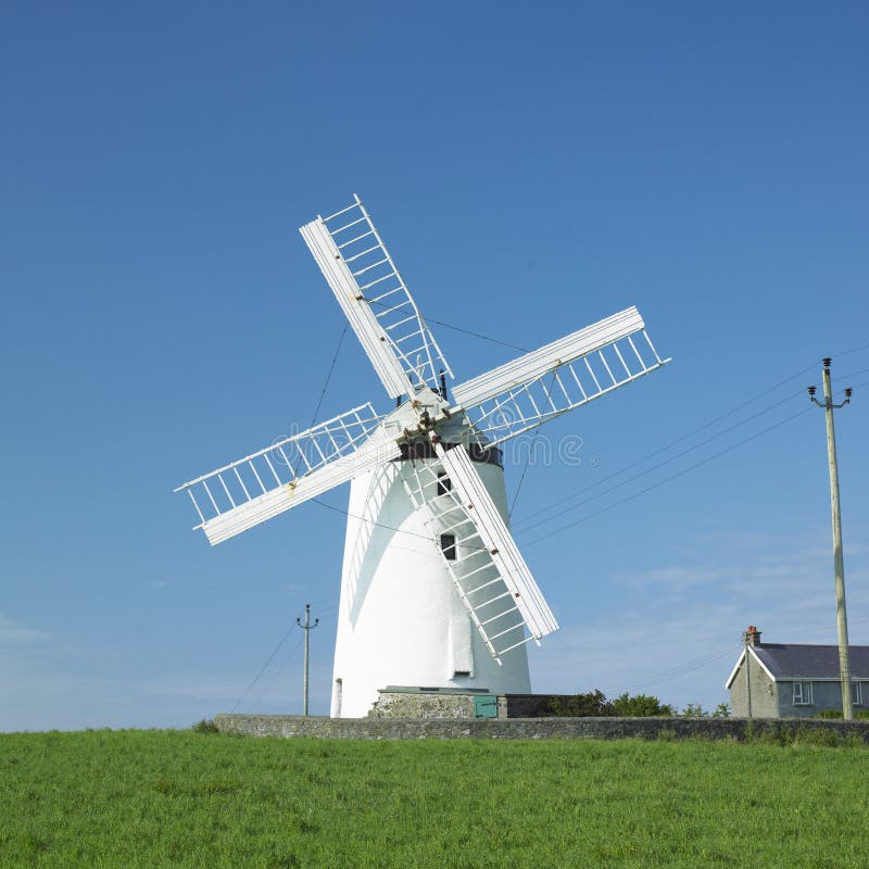 Ballycopeland Windmill in Northern Ireland Stock Image - Image of ...