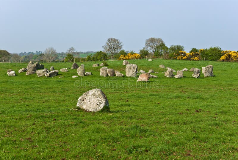 Ballynoe Stone Circle stock image. Image of archaeology - 19395851