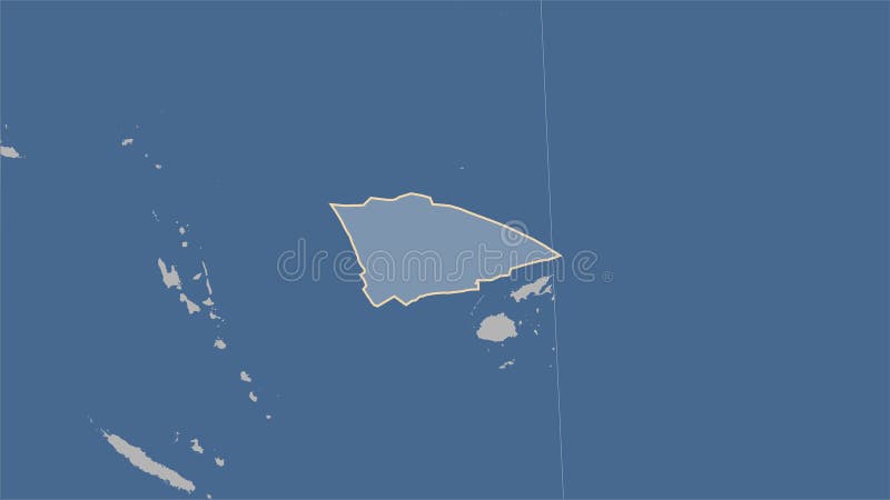 Balmoral Reef Tectonic Plate. Contour Map Stock Illustration ...