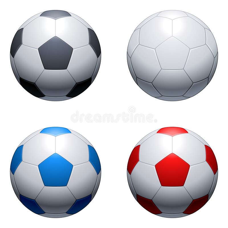Balones de fútbol. ilustración del vector. Ilustración de jugador ...