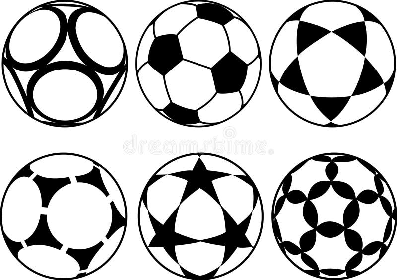 Fondo De Los Balones De Fútbol Stock de ilustración - Ilustración de ...