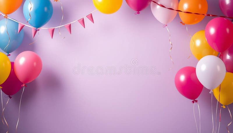 Baloon Background Beautiful Colorful Image Illustration Stock ...