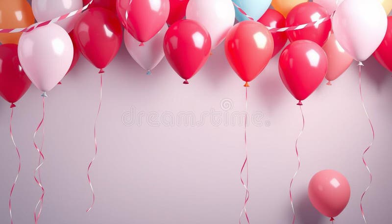Baloon Background Beautiful Colorful Image Illustration Stock ...