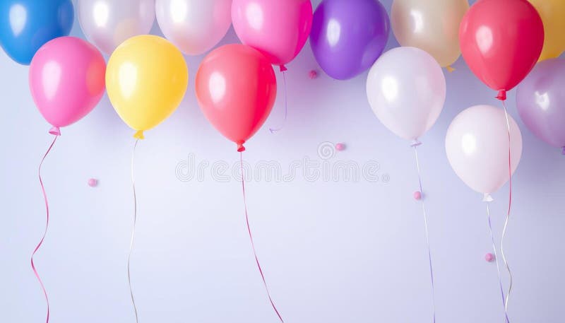 Baloon Background Beautiful Colorful Image Illustration Stock ...
