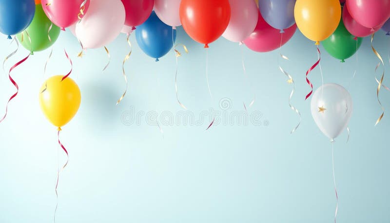 Baloon Background Beautiful Colorful Image Illustration Stock ...
